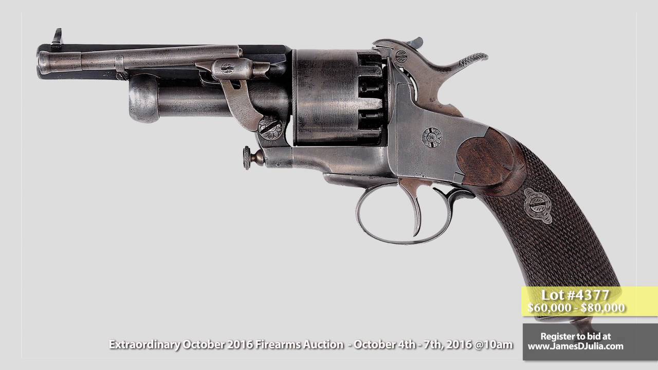 Extremely Rare and Fine Confederate Baby Lemat Percussion Revolver ...