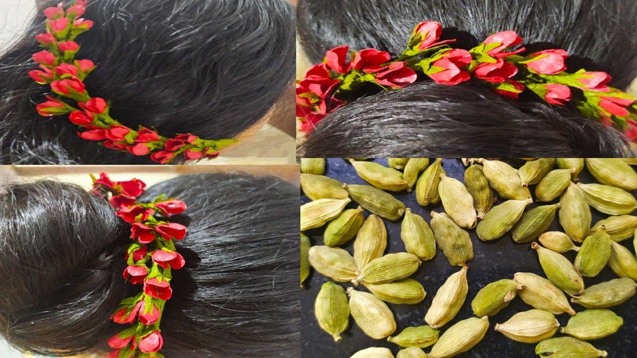 How to make hair accessories with cardamom peel/ ഏലക്ക തൊലി കൊണ്ടുള്ള ...