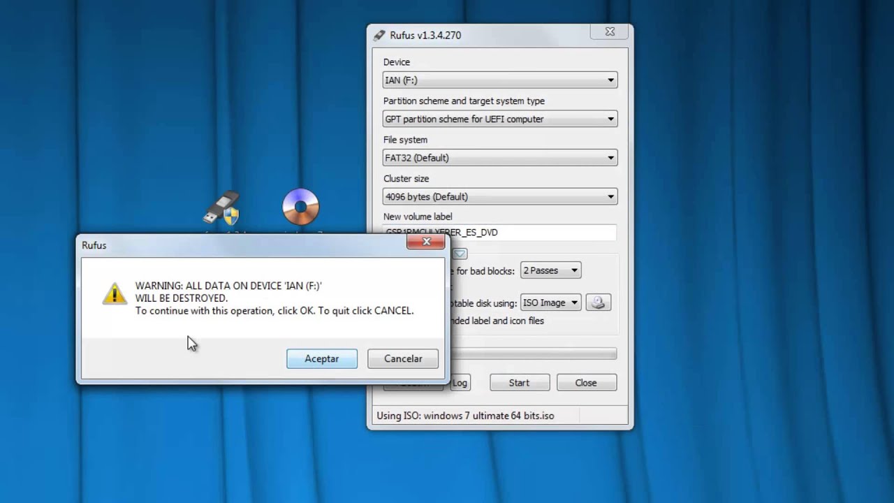 Como bootear WINDOWS 7,8,VISTA DESDE USB EN MODO UEFI - YouTube