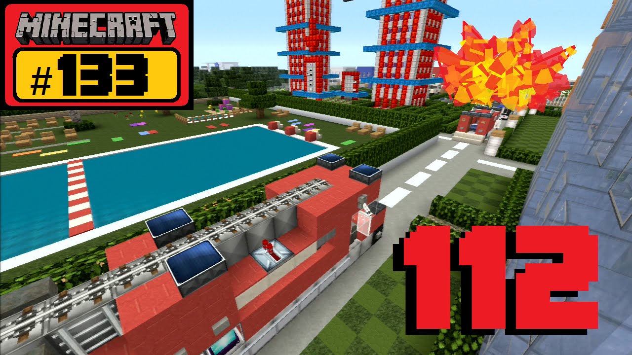 Minecraft Let's Build #133 - Feuerwehr Einsatz / Let's Play / Deutsch ...