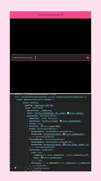 Show/Hide Password in Flutter – Easy & Interactive! 🔐 #PasswordField #ShowHidePassword # ...