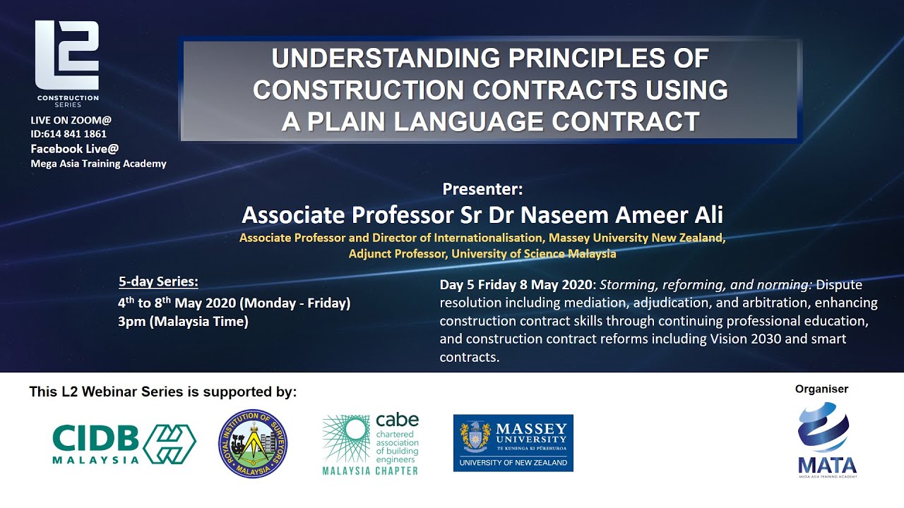 8 May 2020 - Understanding Principles of Construction Contracts Using A ...