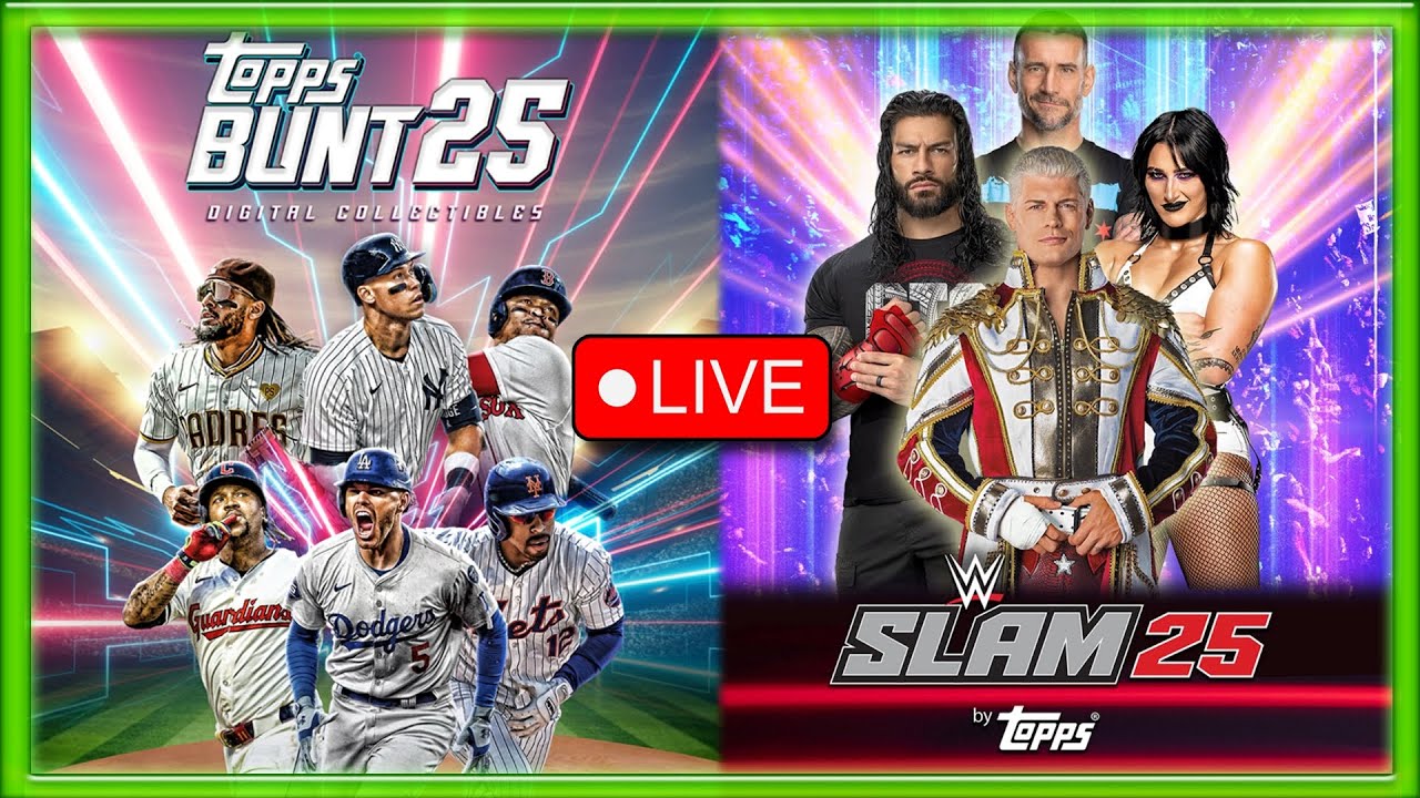 🔴 LIVE STREAM - Topps Bunt 25 & Topps Slam 25 🚨 Packs, Giveaways ...