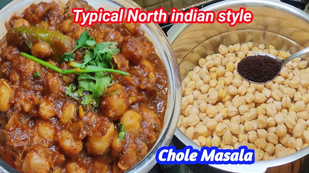 North indian Style Chole Masala||side dish for Chappathi, poori|| Chole ...