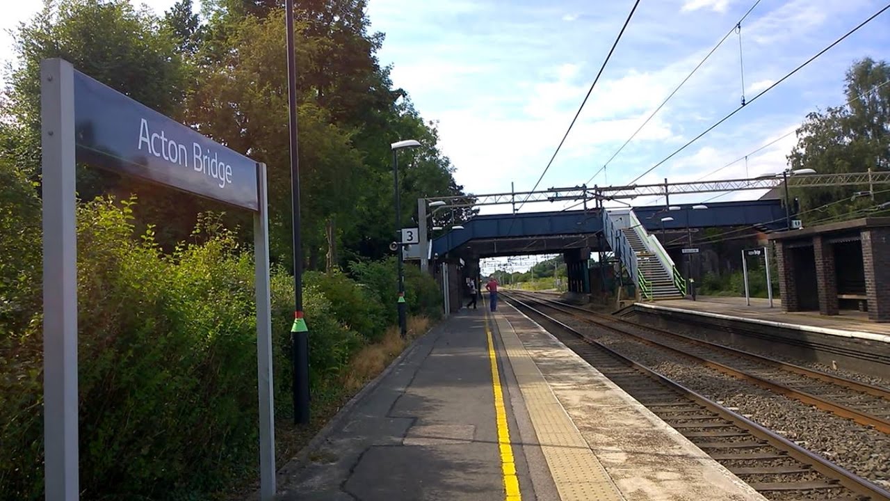 Acton Bridge Train Station - YouTube