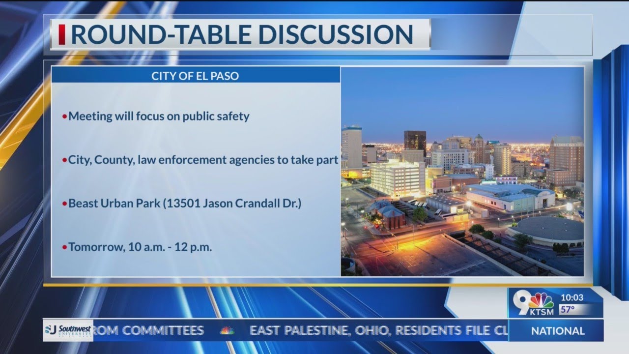 ‘Round-table discussions’ to focus on public safety - YouTube