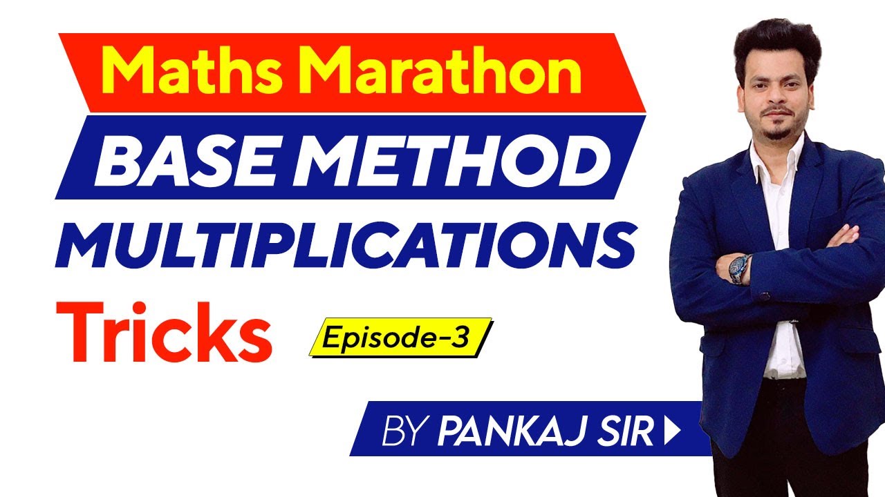 Base method multiplication tricks[Nikhilamsutra] | Maths Marathon by ...