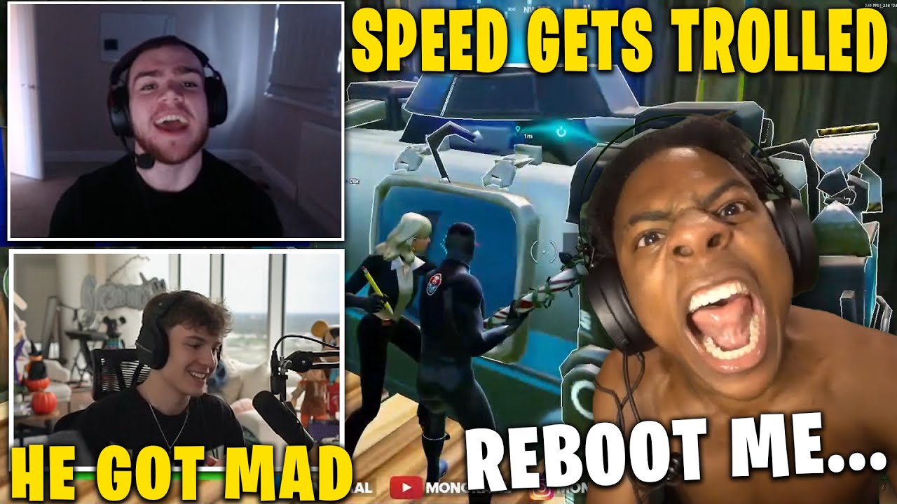 CLIX & MONGRAAL Troll ISHOWSPEED By Not Rebooting Him The Entire Game ...