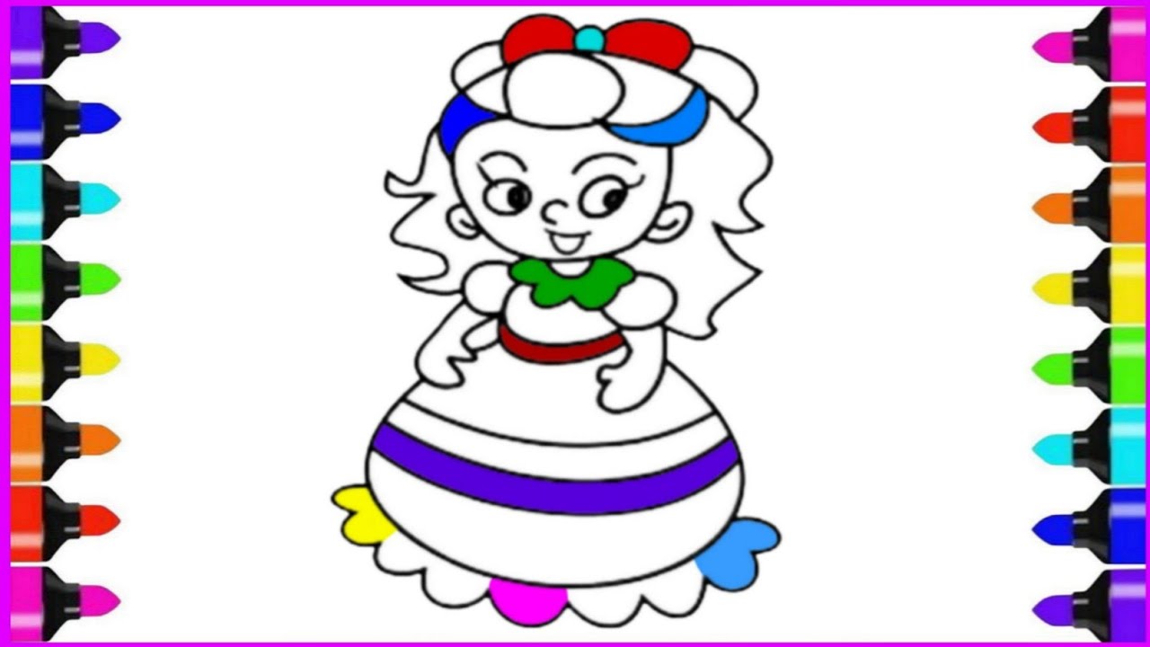 Hamim Drawing a Picture baby doll For Children | बच्चों के लिए चित्र ...