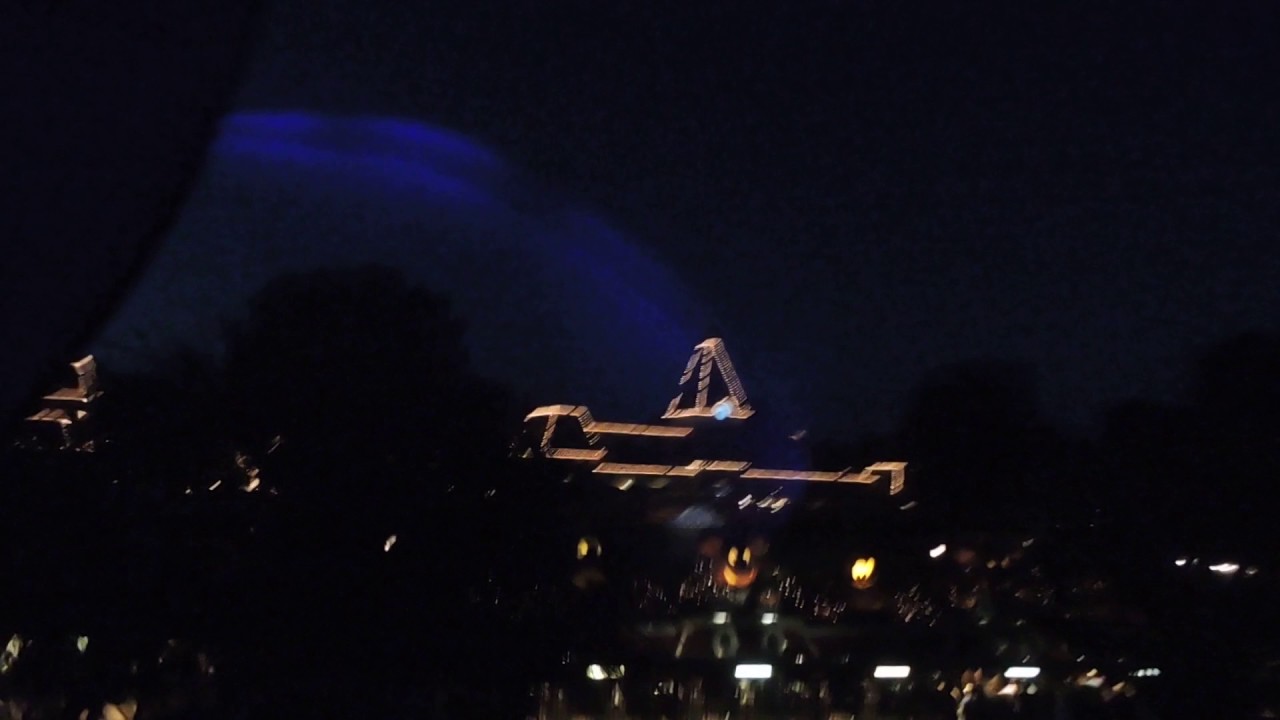 Riding the front of the Monorail at night - YouTube