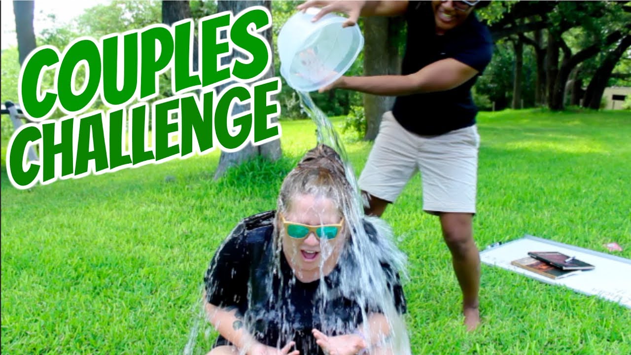 Couples Challenge + One of Us Gets Soaked - YouTube