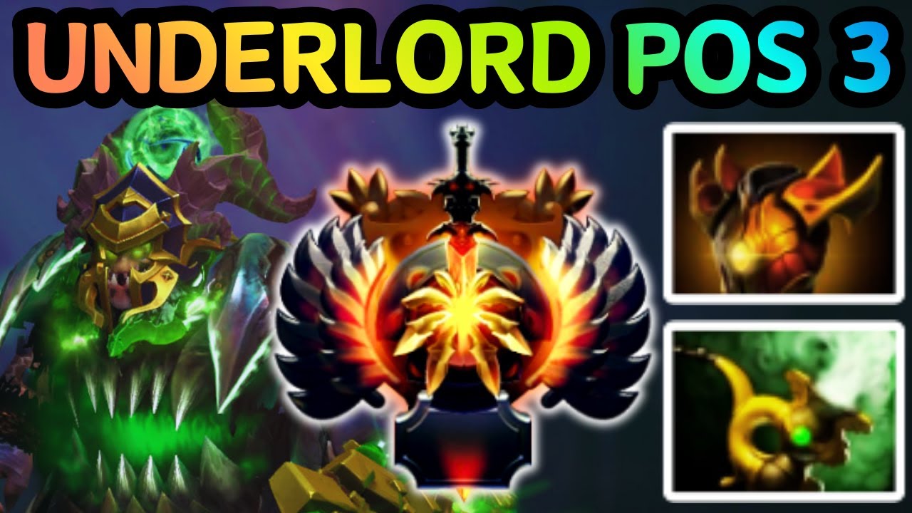 🔥 HOW YOU PLAY UNDERLORD OFFLANE WITH INSANE AURA | DOTA 2 GAMEPLAY 🔥 ...
