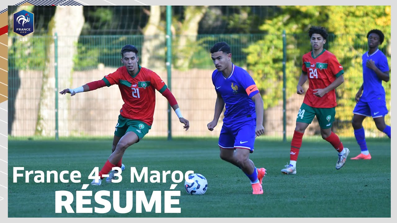 U20 : France-Maroc (4-3), le résumé - YouTube