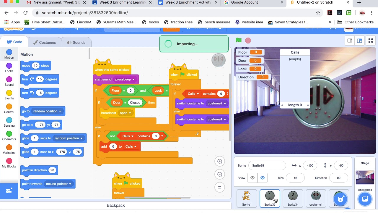 (Part1.2) How to create an elevator using the Scratch App - designing ...