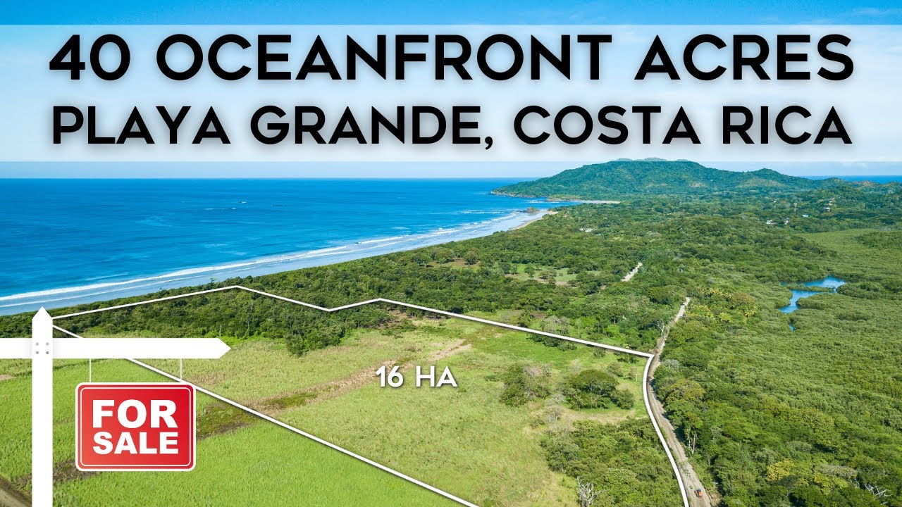 Exceptional Oceanfront Real Estate in Playa Grande, Costa Rica - YouTube