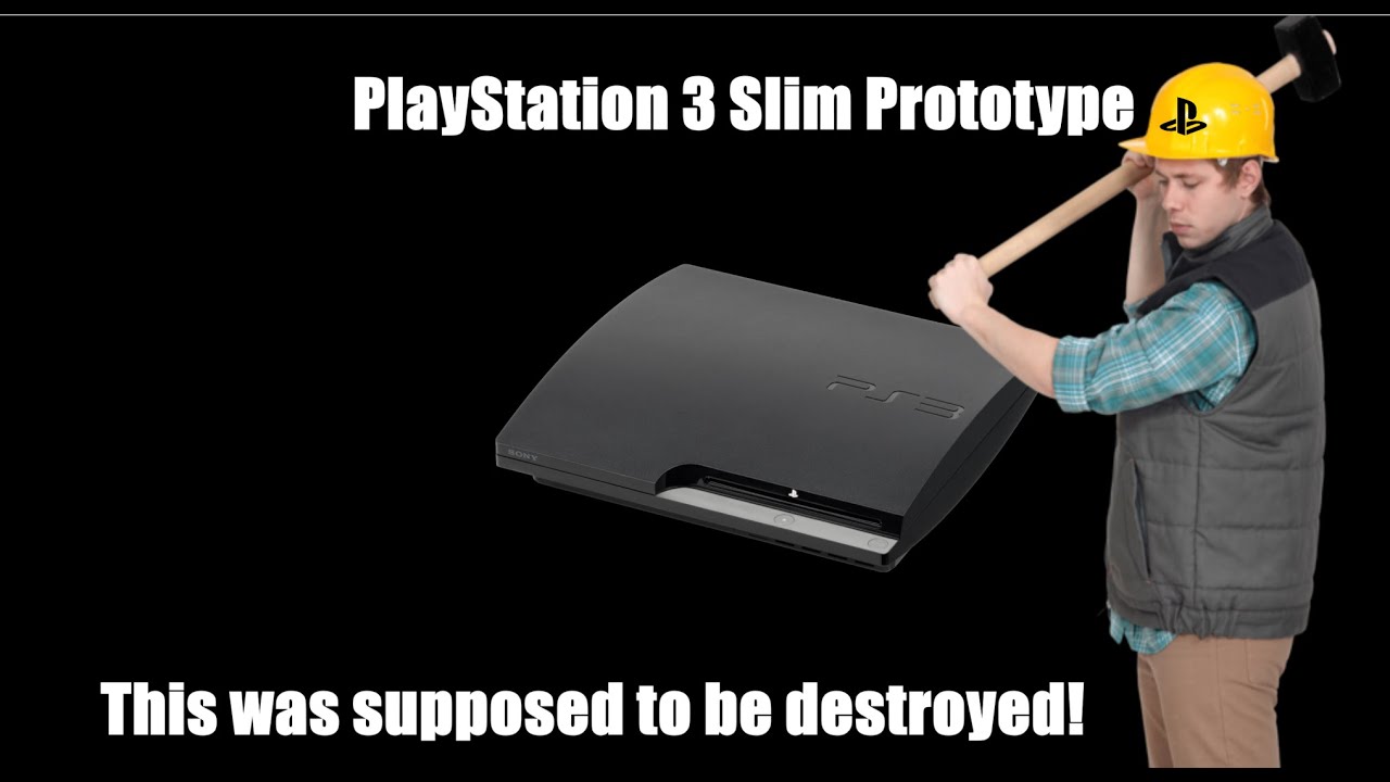 PS3 Slim Prototype - This was supposed to be destroyed! - YouTube