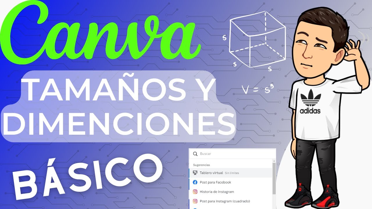 🌌 CONOCE tamaños, medidas y dimensiones en CANVA (redimensionar) - YouTube
