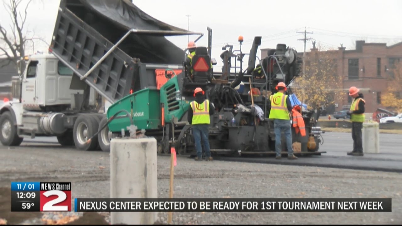 Nexus construction in Utica almost complete - YouTube