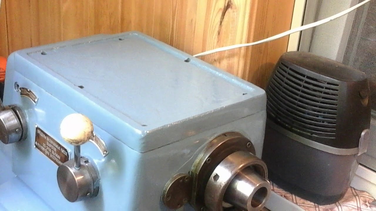 Токарный станок EMU 200, Lathe . Покрасил. - YouTube