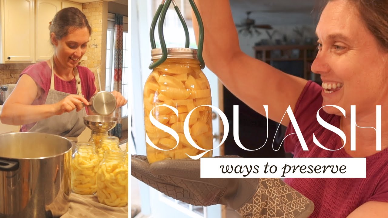 Preserving Summer Squash || 3 Ways to Preserve Yellow Squash - YouTube
