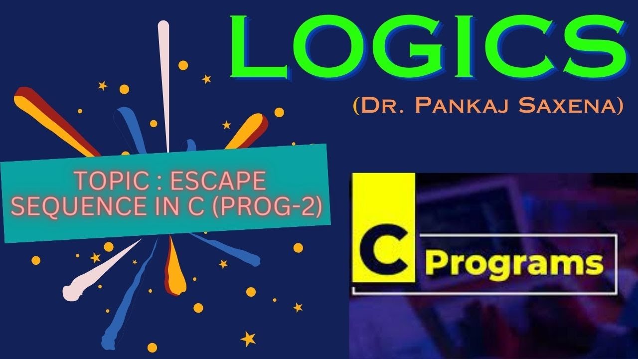 Escape Sequance (Prog-2) in C Language - YouTube