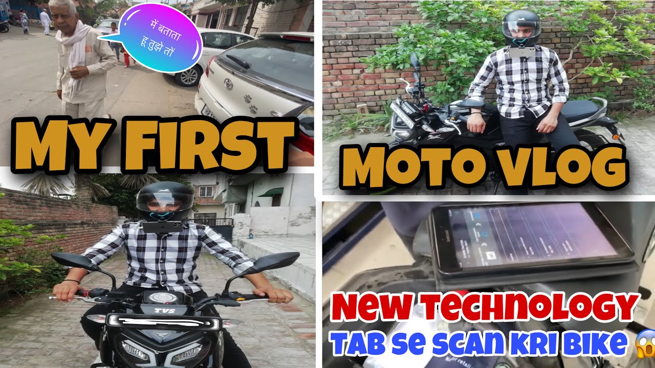 My First Moto 🏍️Vlog || Moto Vlogging || Moto Vlog setup || First Time ...