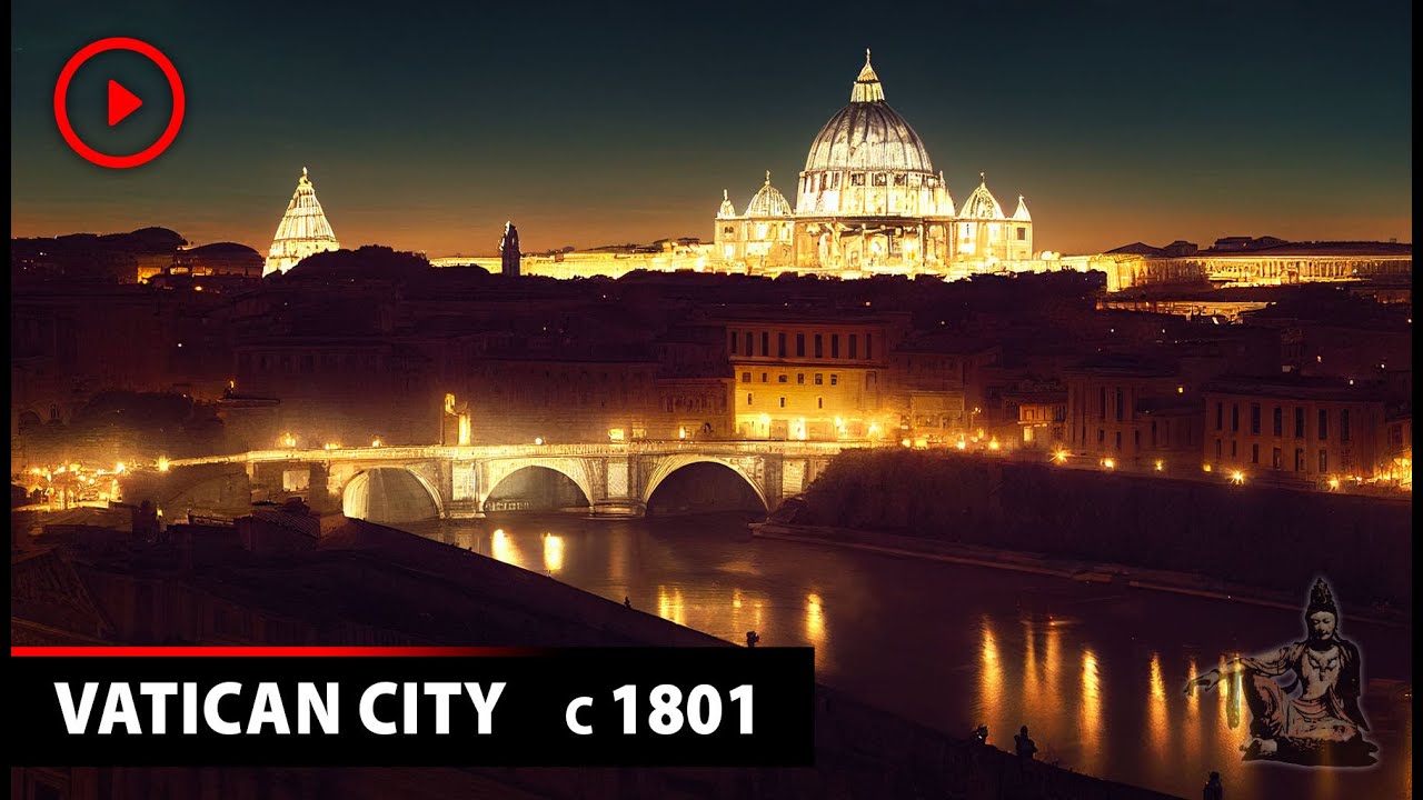 Vatican City (Year 1801) | Gregorian Chant | Rome at Night 🇮🇹 - YouTube