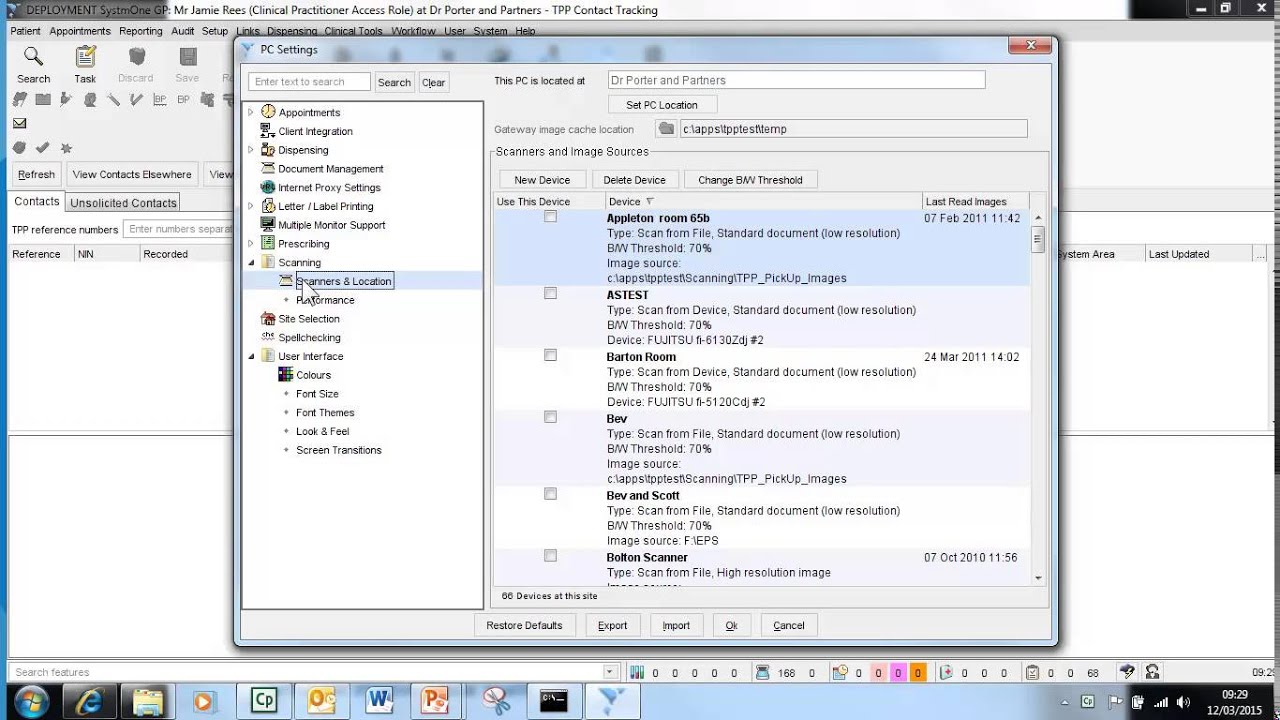 setting up a scanner in Systm one - YouTube