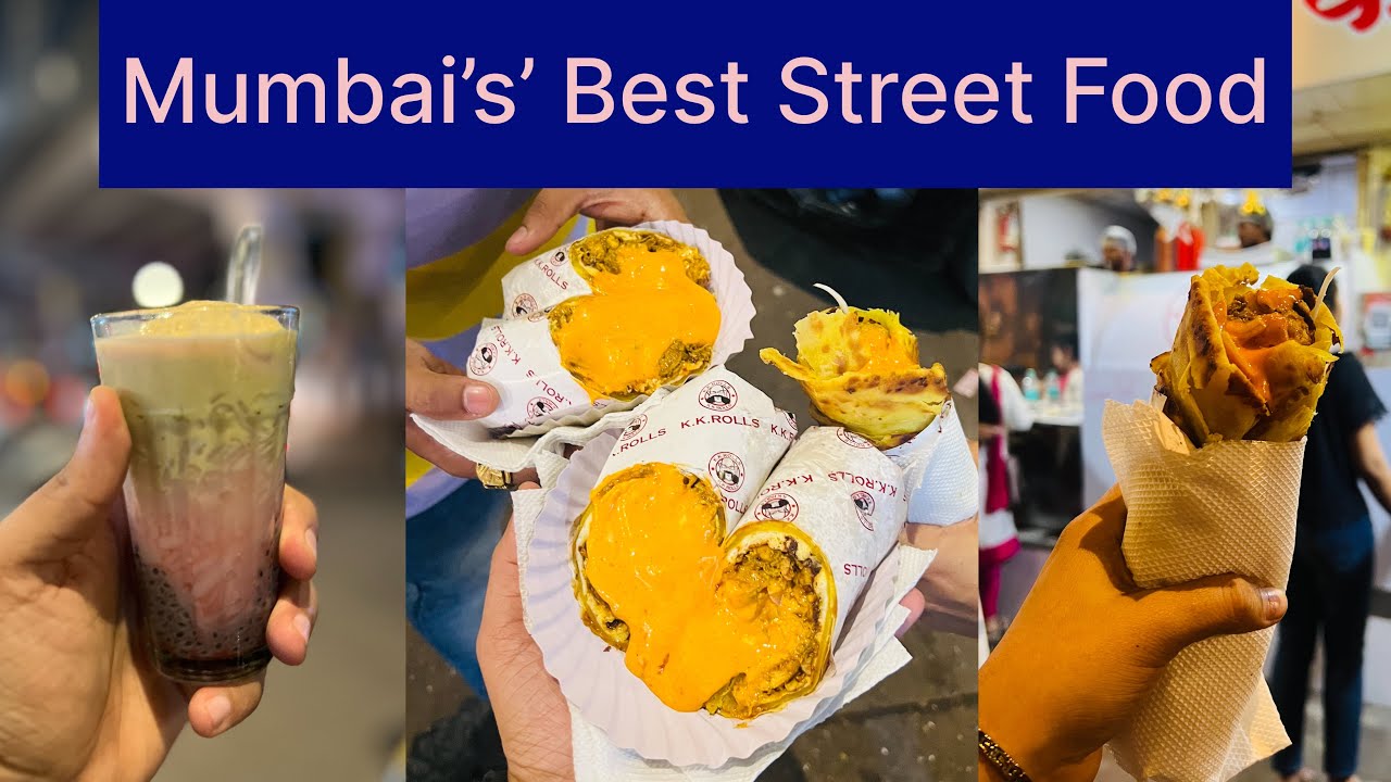 Mumbai's Best Street Food | K K Rolls | Mawa Rabdi Falooda | Lower ...