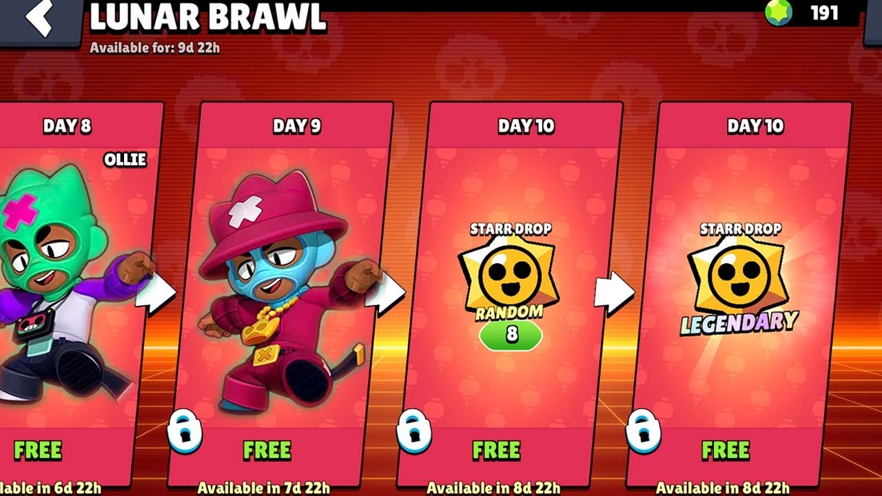 NEW LUNAR BRAWL FREE REWARDS🔥🎁 LEGENDARY 🔥BRAWL STARS UPDATE😀 - YouTube