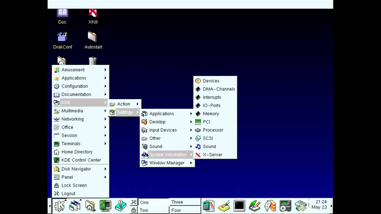 Mandrake 7.1 Part 2: KDE 1.1 and a few apps - YouTube