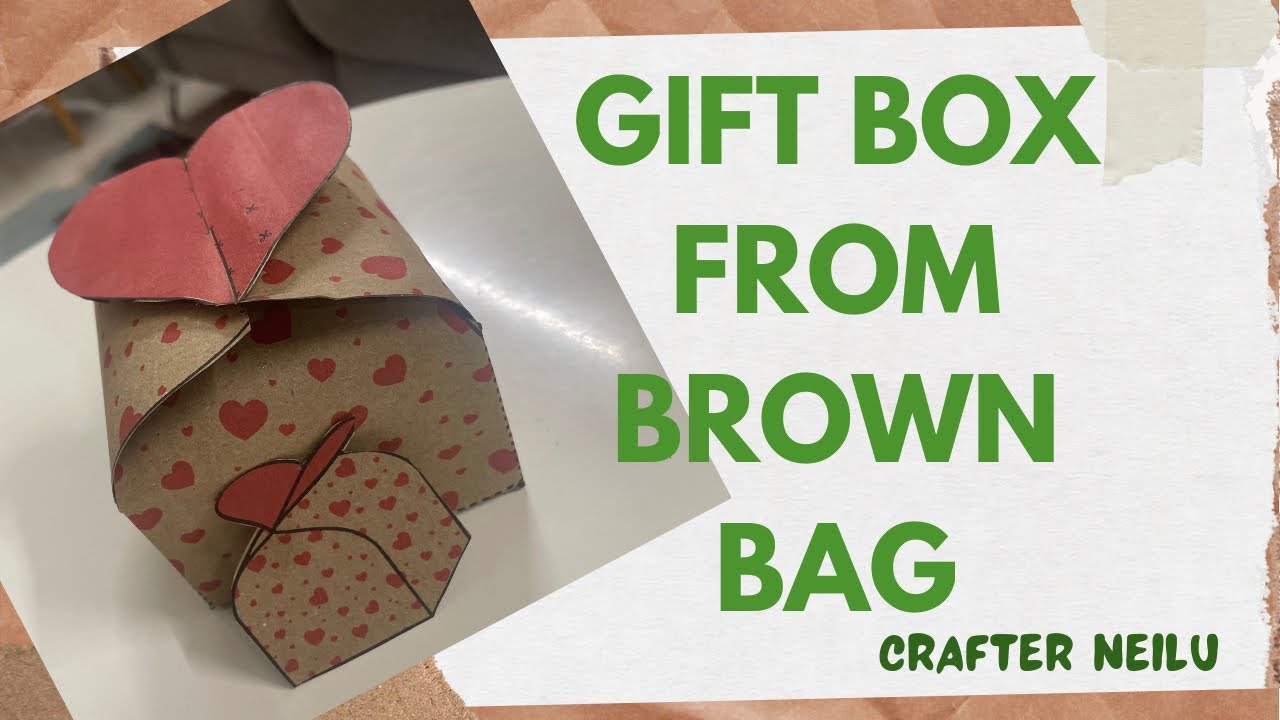 GIFT BOX FROM BLINKIT BROWN BAG|| #papercraft #paperbag #artandcraft # ...