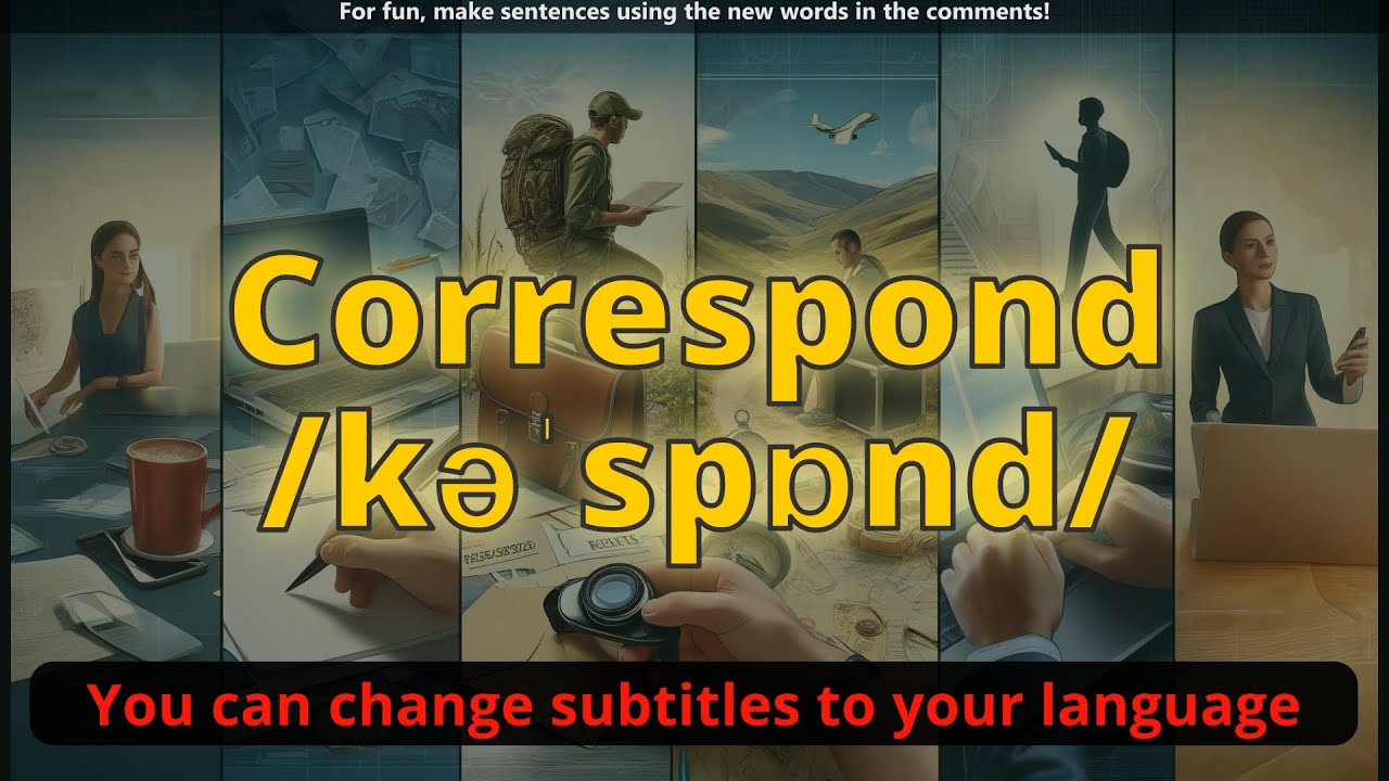 Correspond meaning with 5 examples - YouTube