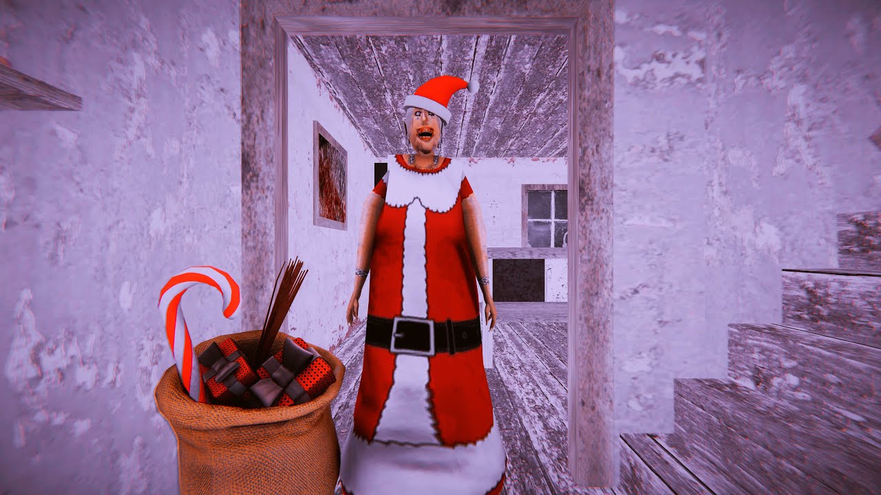 Granny is Santa Claus Christmas Mod - Granny Claus New Mod - YouTube