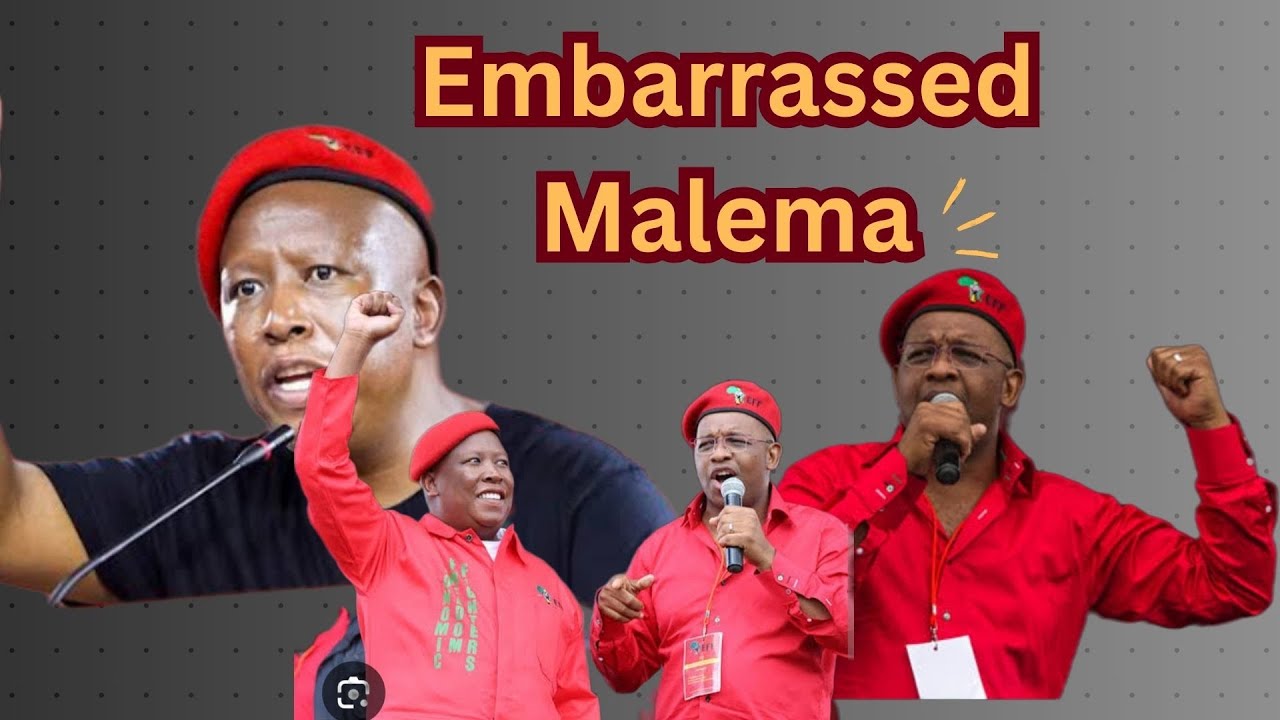 Malema I embarrassed and ridiculed in a shocking manner - YouTube