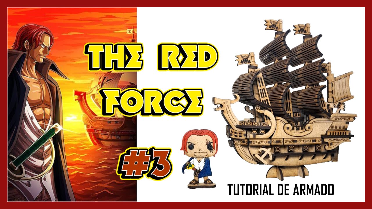 The Red Force de ONE PIECE - Tutorial de armado #3 - YouTube