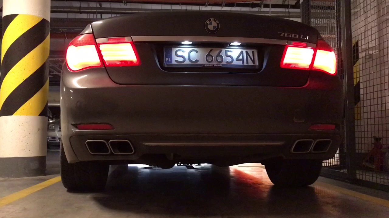 BMW 760Li F02 hypertech exhaust rev up - YouTube