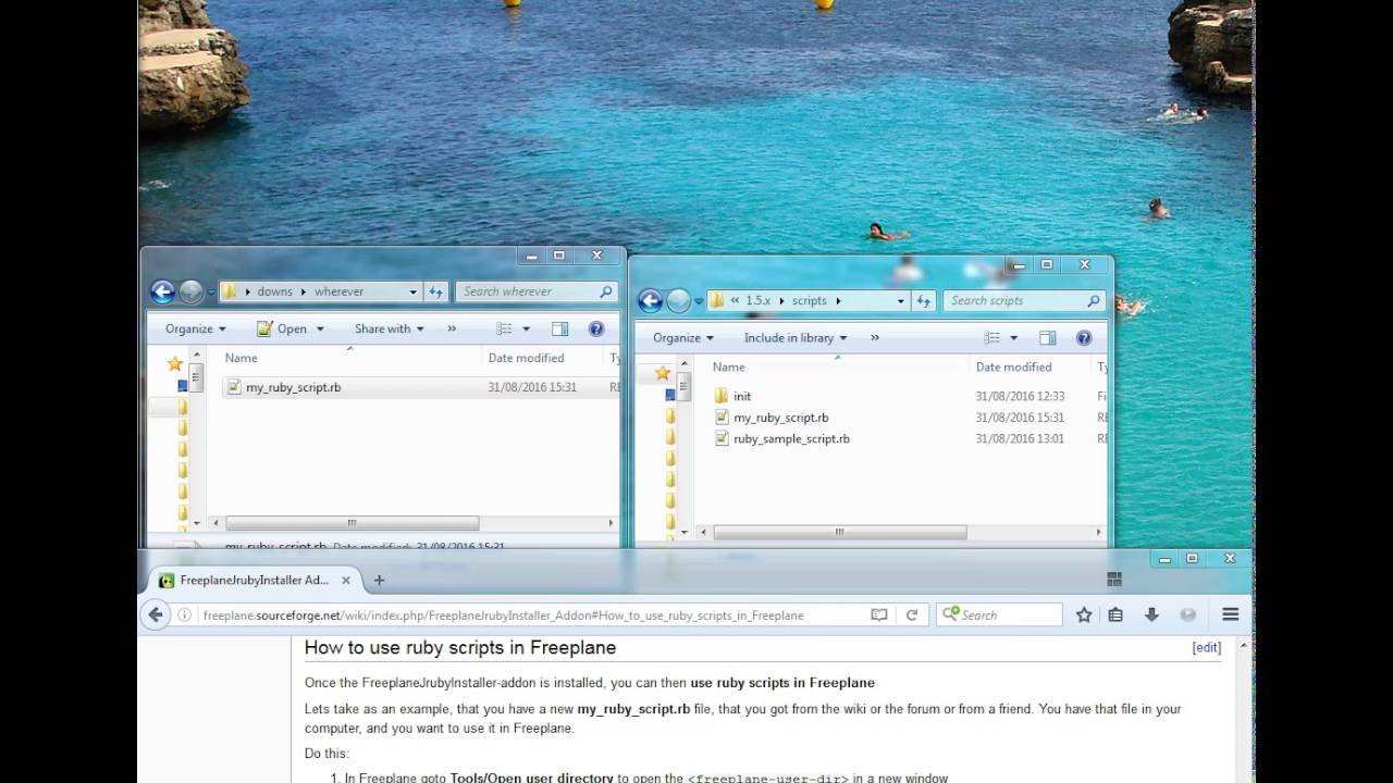 How to use ruby scripts in Freeplane - YouTube