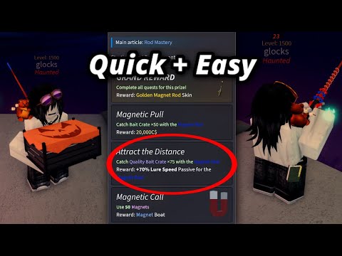 How to quickly complete the Magnet rod mastery in Fisch - YouTube