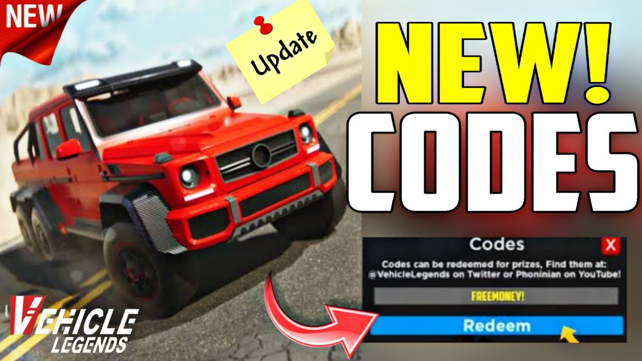 * NEW UPDATE * ALL NEW VEHICLE LEGENDS CODES 2023 ! VEHICLE LEGENDS ...