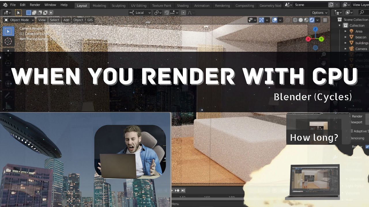 Rendering With CPU Be Like... | Blender - YouTube