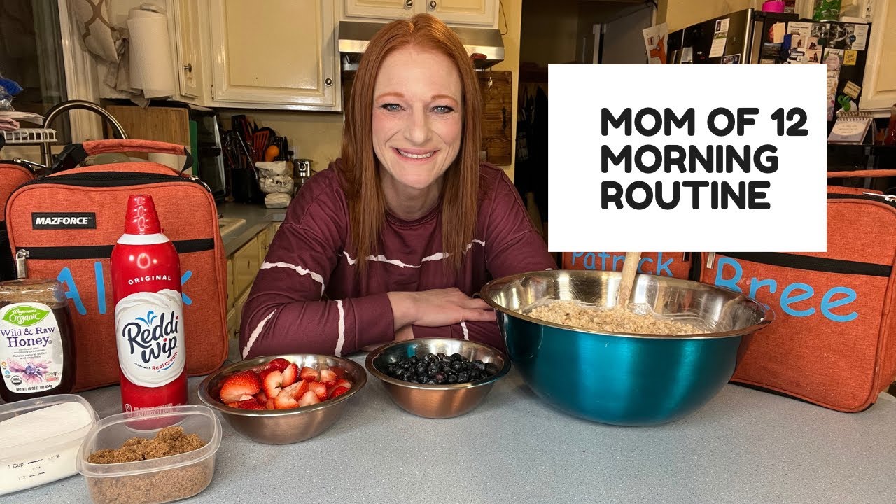 MOM OF 12 MORNING ROUTINE - YouTube