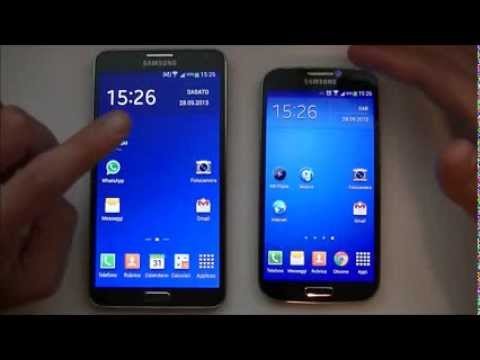 Samsung Galaxy Note 3 vs Samsung Galaxy S4 ita da EsperienzaMobile ...