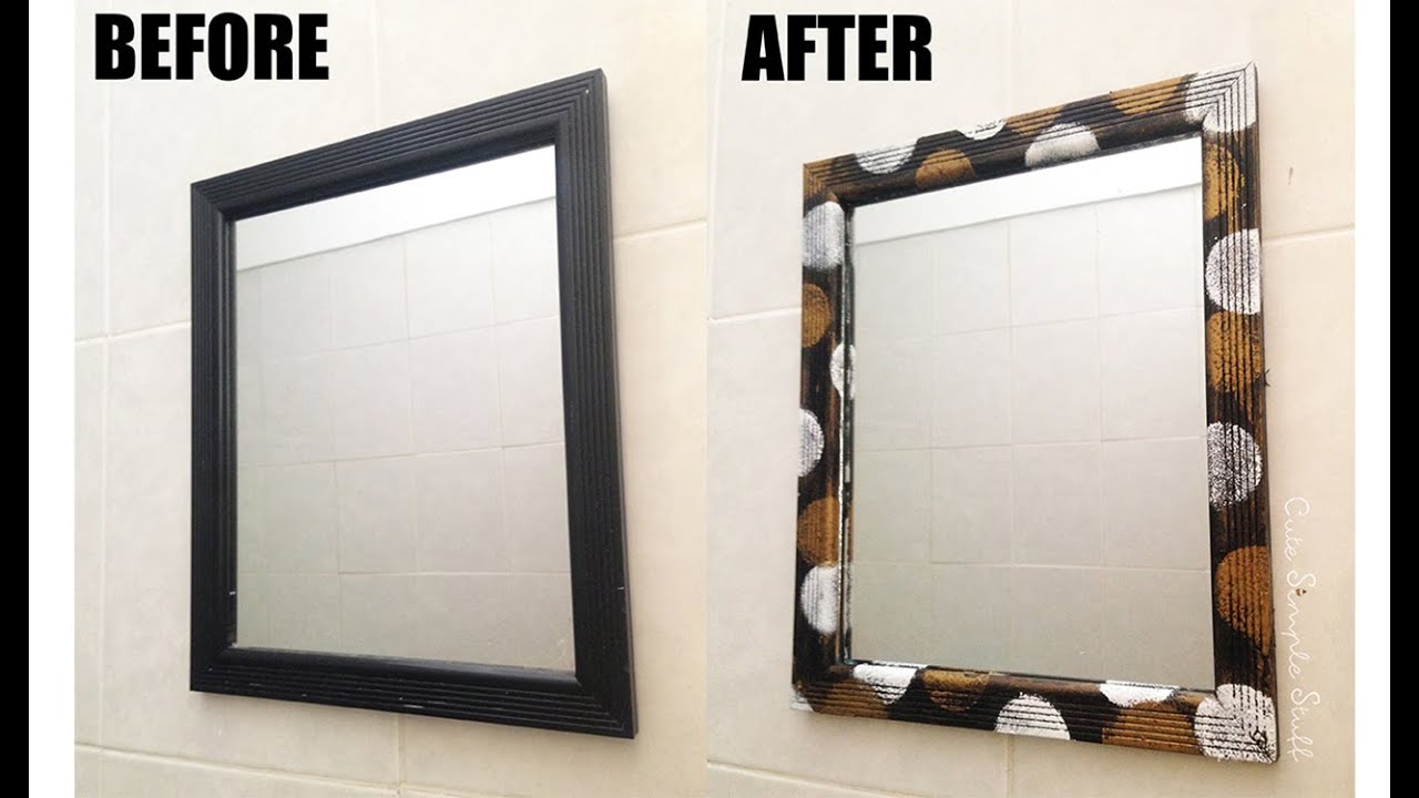 DIY Frame Upcycle Home Decor - YouTube