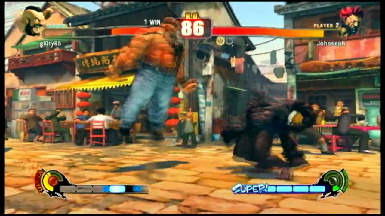 SF4 -- Akuma vs. gl0ry85 (Zangief, Ryu) Set 4 - YouTube