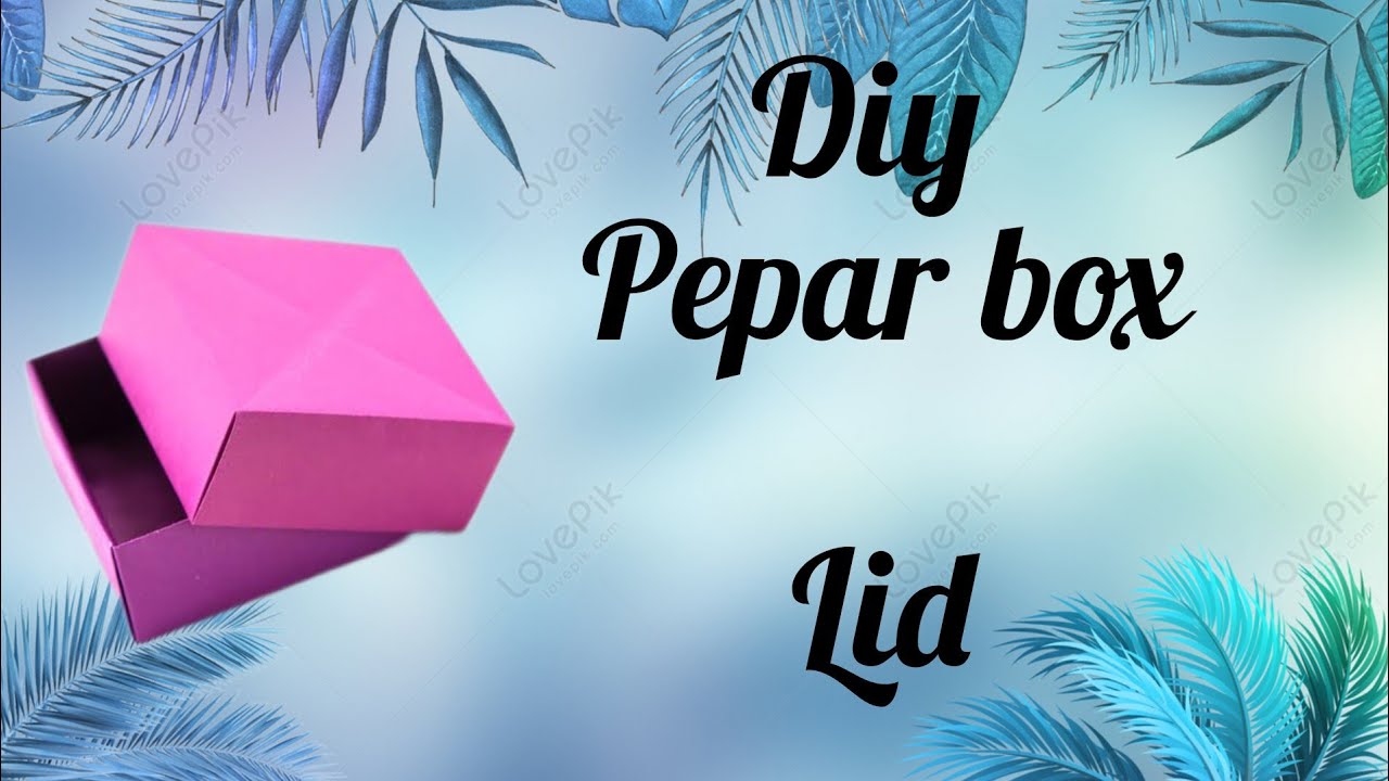Diy origami paper Box lid so easy ☺️#artandcraft #papercraft #diy # ...