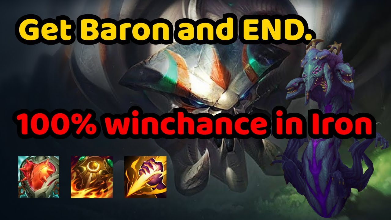 Stuck in Iron? Just get Baron and end fast. Skarner Jungle Guide - YouTube