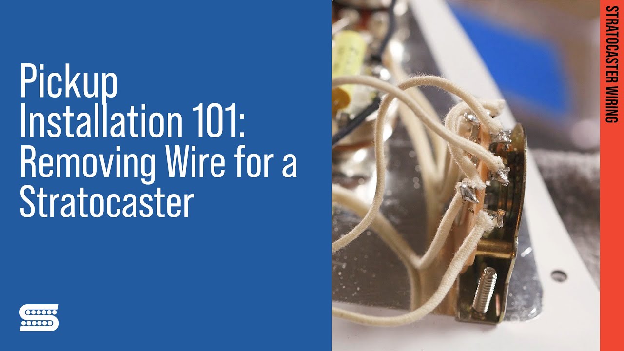 Stratocaster DIY: Removing Wires for a Stratocaster - YouTube