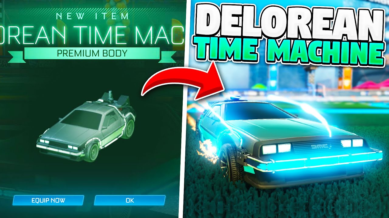 The DeLorean Time Machine DLC Is INSANE On Rocket Legaue! - YouTube