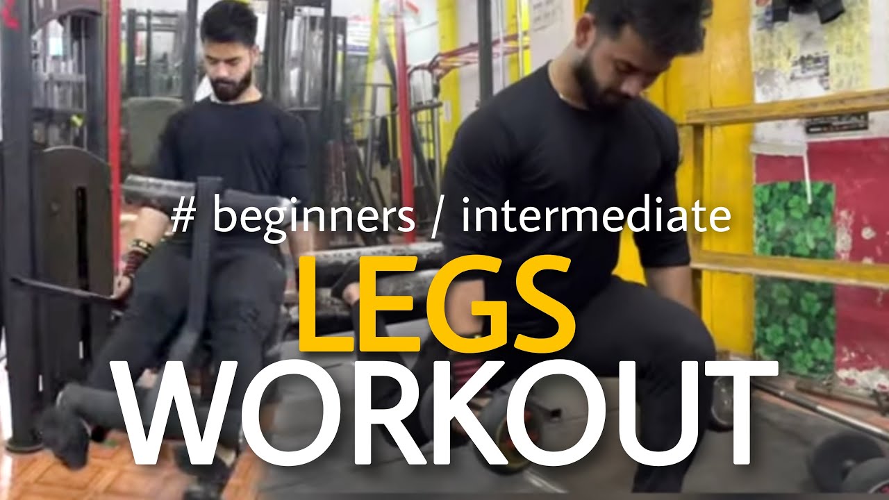 Leg workout for beginners & intermediate #legday - YouTube